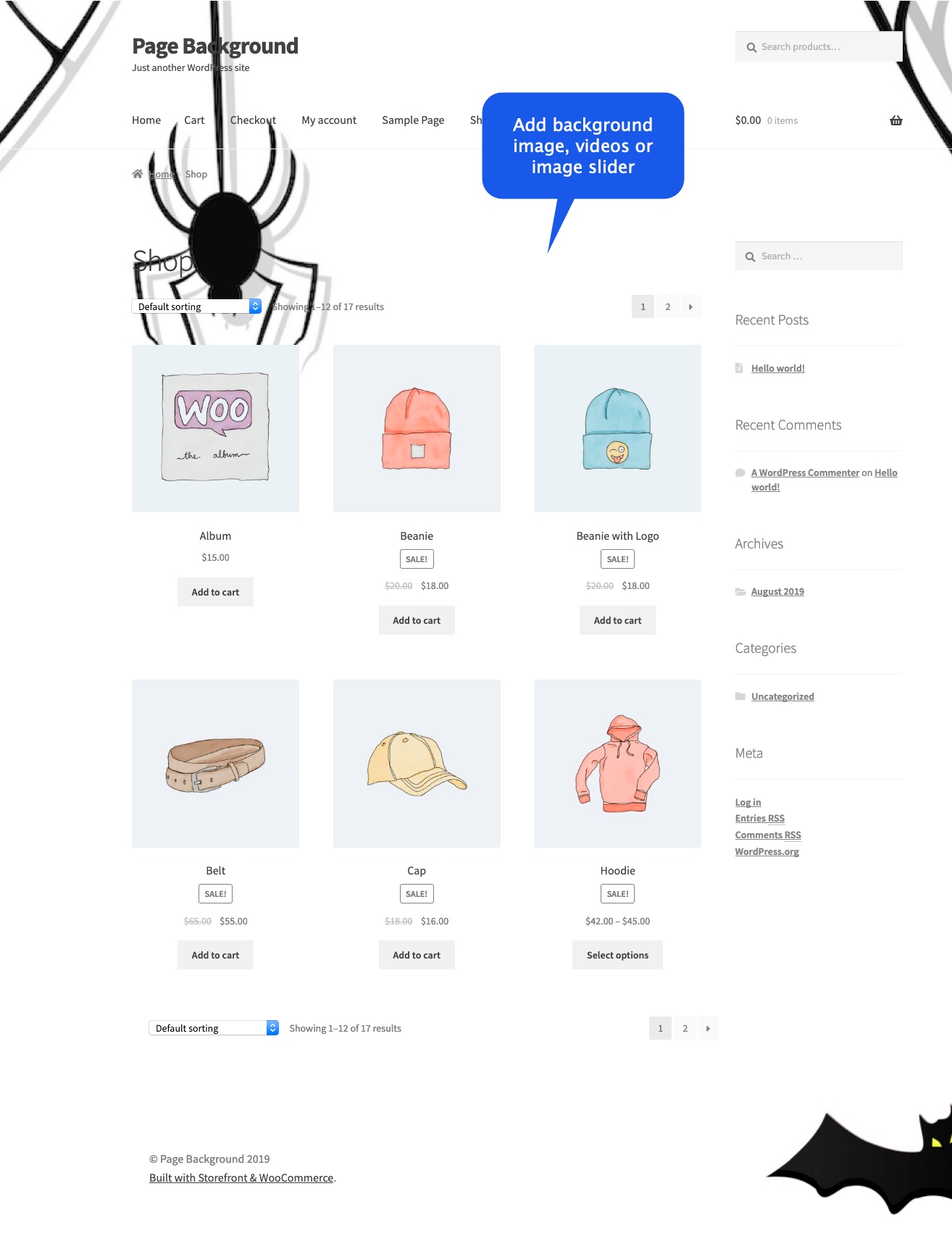 Wordpress Background Image Woocommerce Background Image By Addify